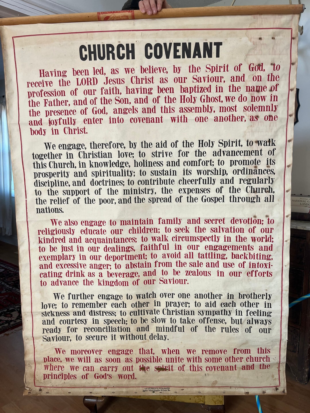 Vintage Church Covenant Banner Southern Baptist Evangelical ...