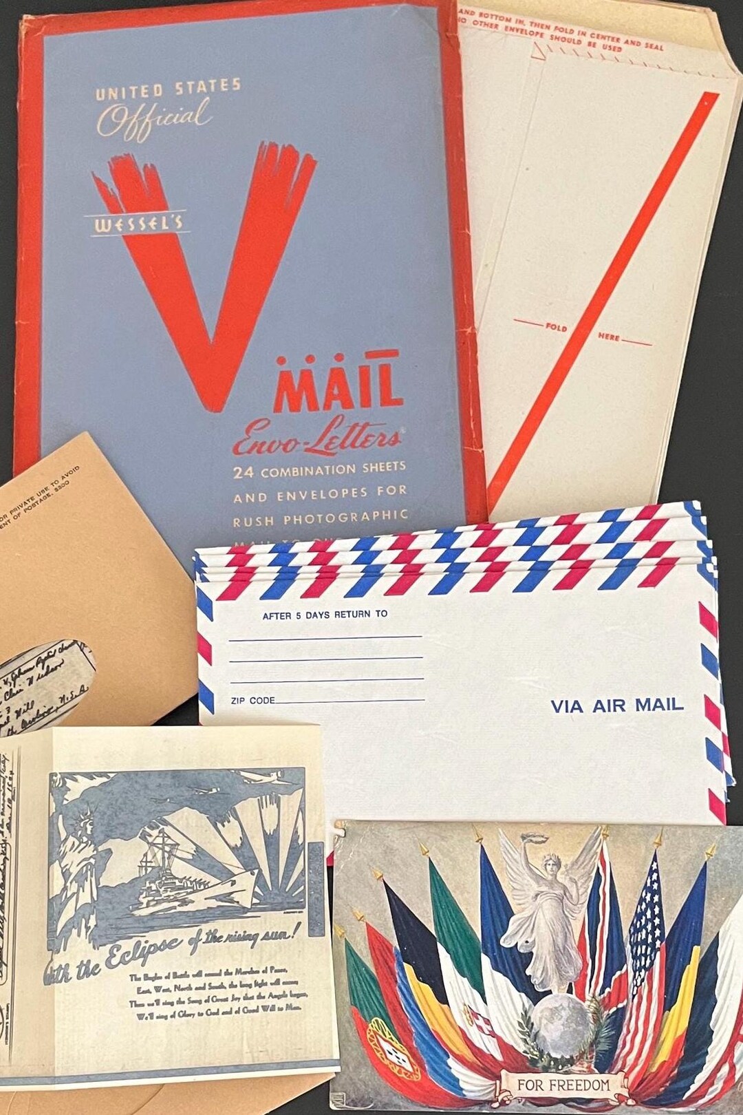 V Mail & More Group Wessel’s United States Official Envo Letters Air ...