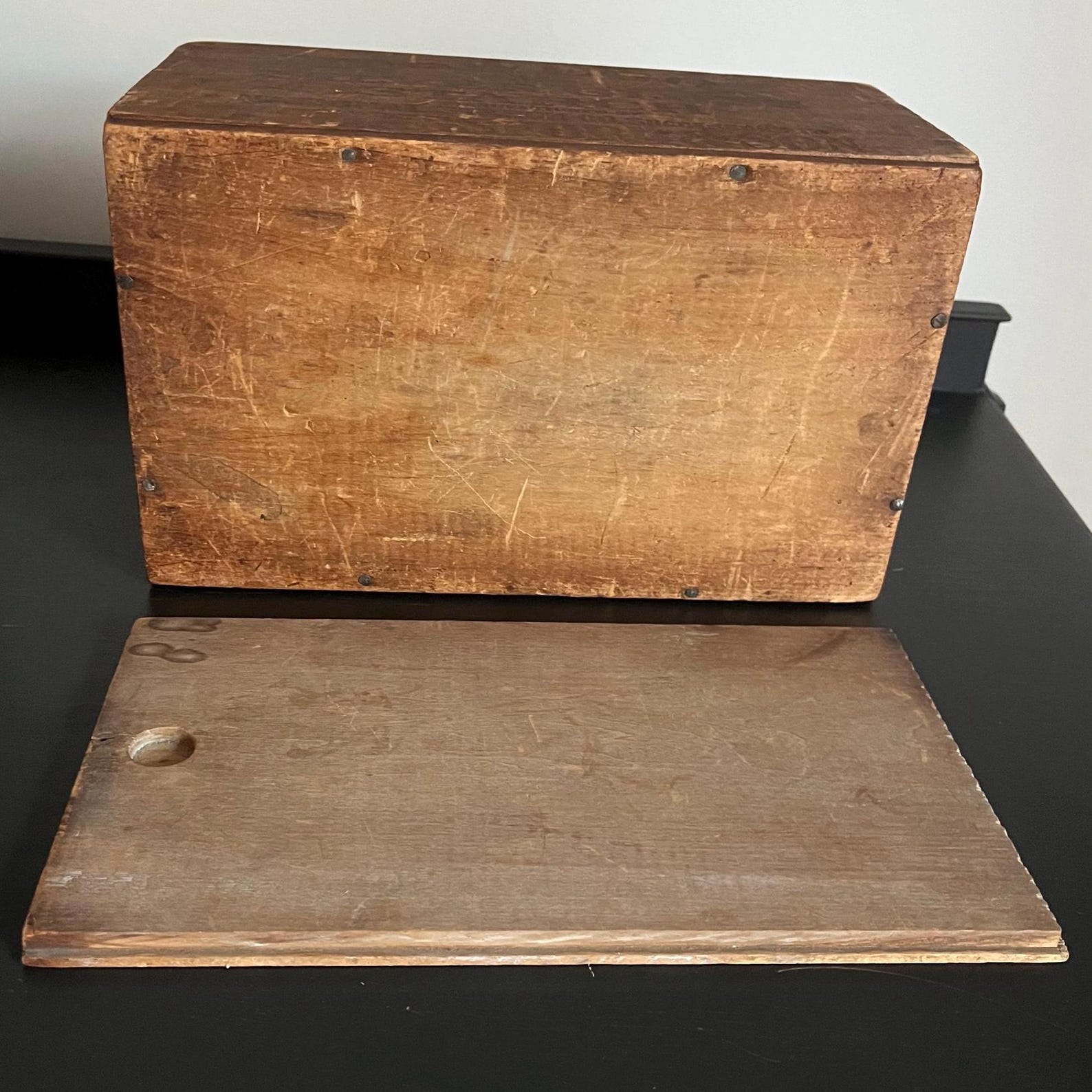 Antique Kingsford’s Oswego NY Silver Gloss Starch Wooden Box With Paper ...