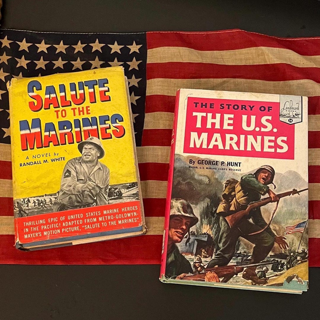 Mid Century Books 1943 Salute to the Marines & 1951 the Story of the US ...