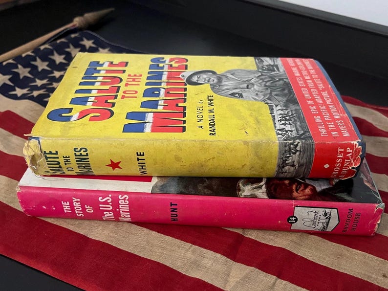 Mid Century Books 1943 Salute to the Marines & 1951 the Story of the US ...
