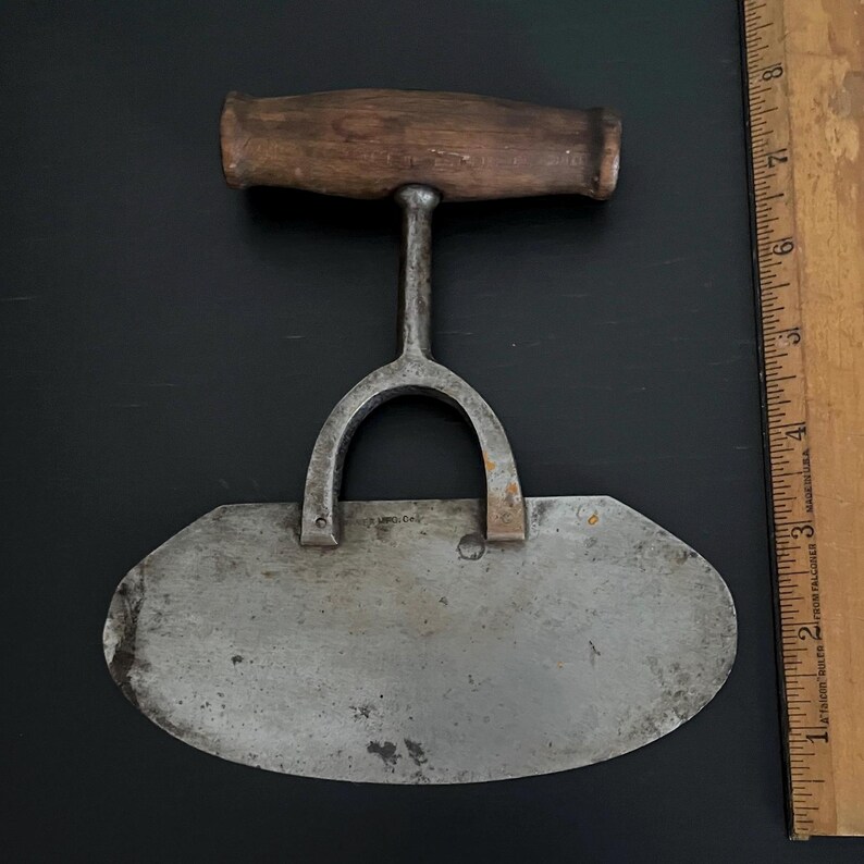 Group of 3 Primitive Kitchen Choppers With Wood Handles Antique ...