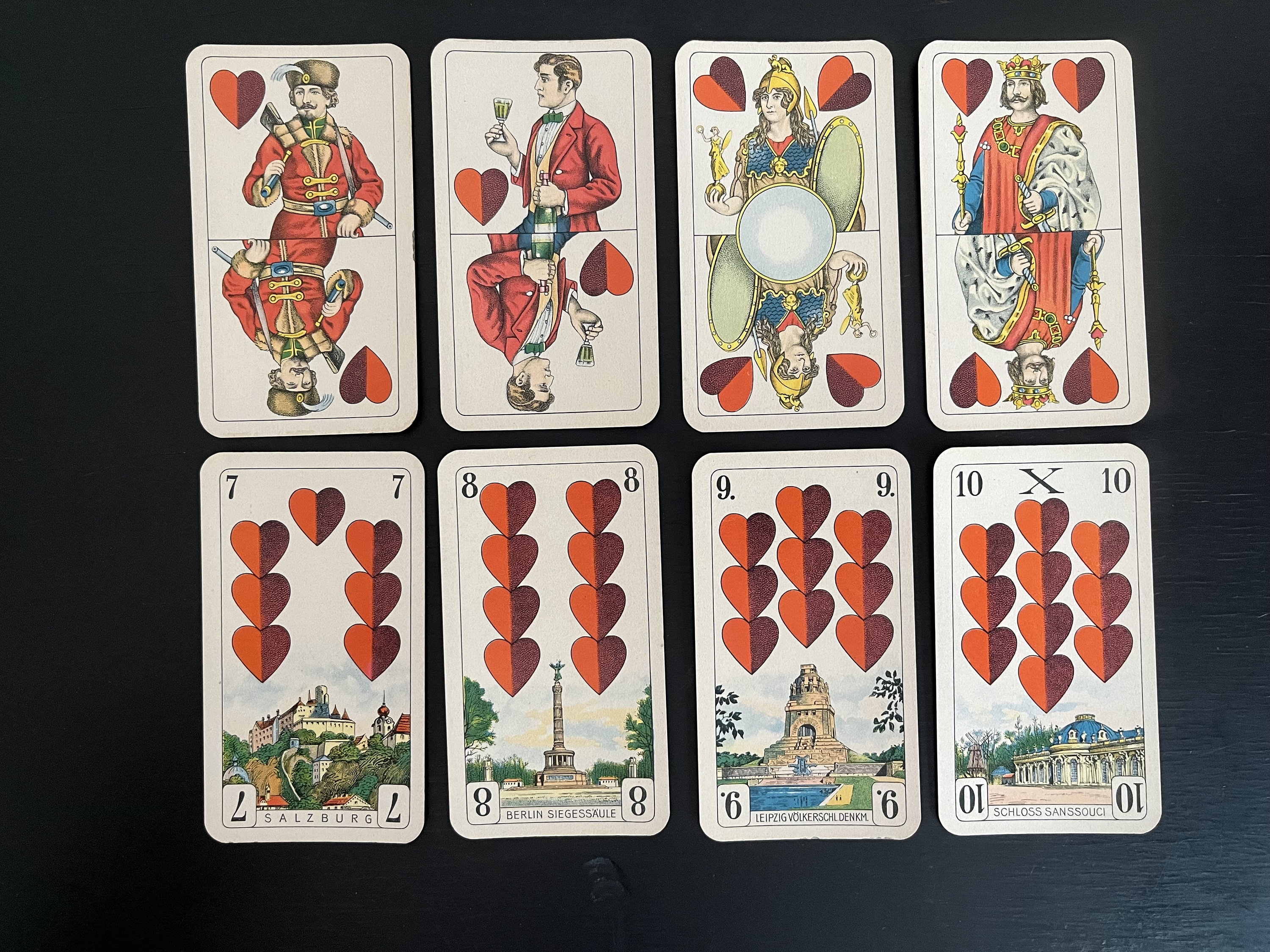 Antique German Playing Cards Feine Skat Karten Full Deck of 32 German ...