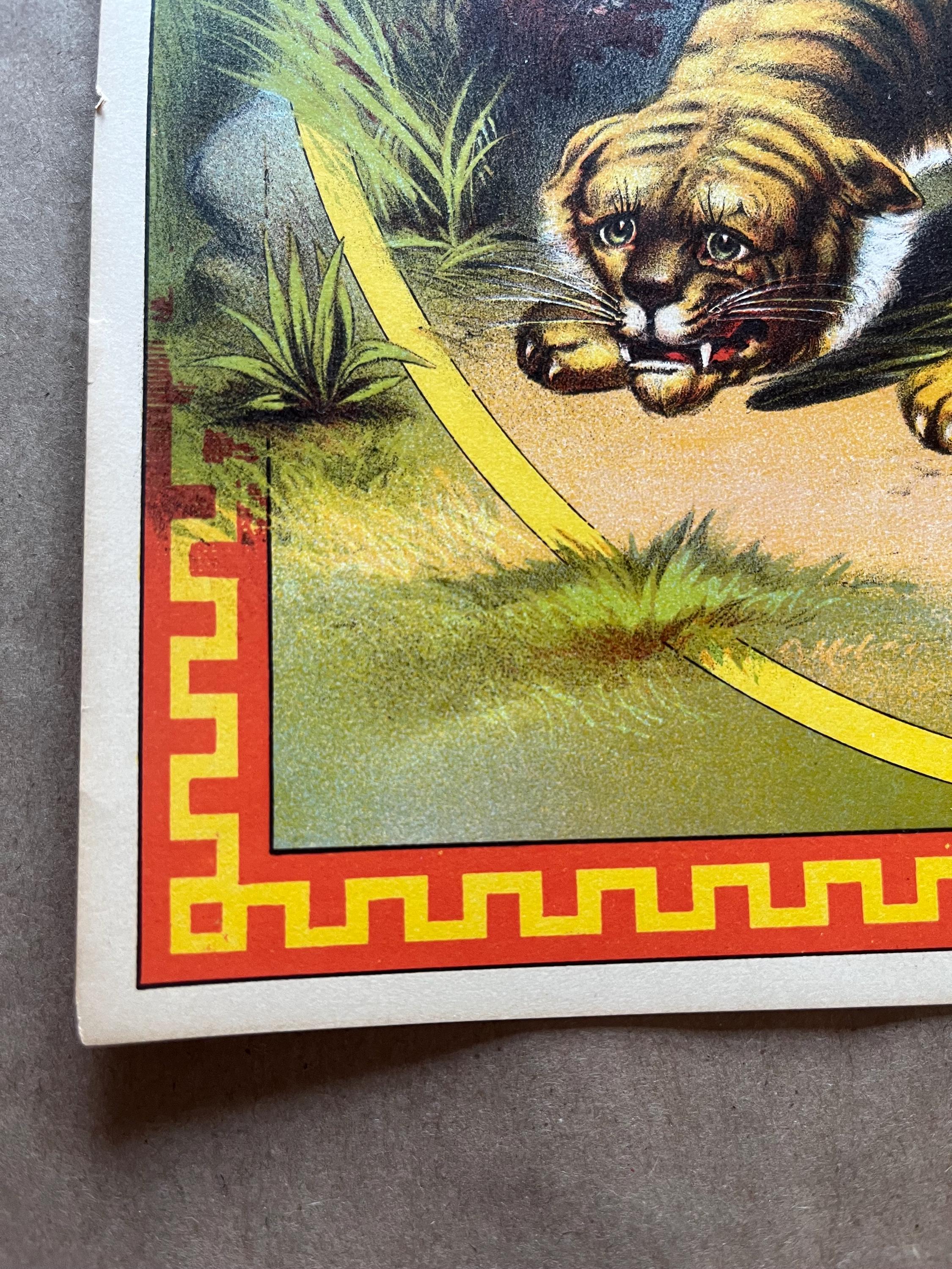 Antique Tiger Brand Lithograph Crate Label by A Hoen & Co Richmond Va ...