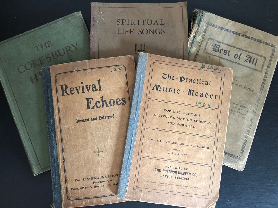 Shaped Note Hymnals Group of 5 Vintage Revival Songs - Etsy