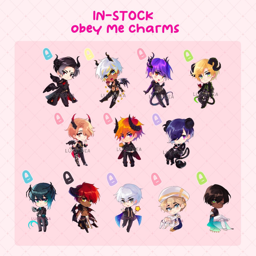 Obey Me Acrylic Charms - Etsy