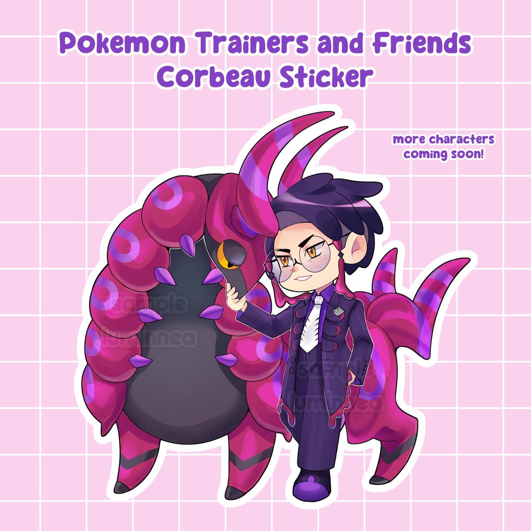 Pokémon Trainers and Friends Corbeau Vinyl Sticker - Etsy