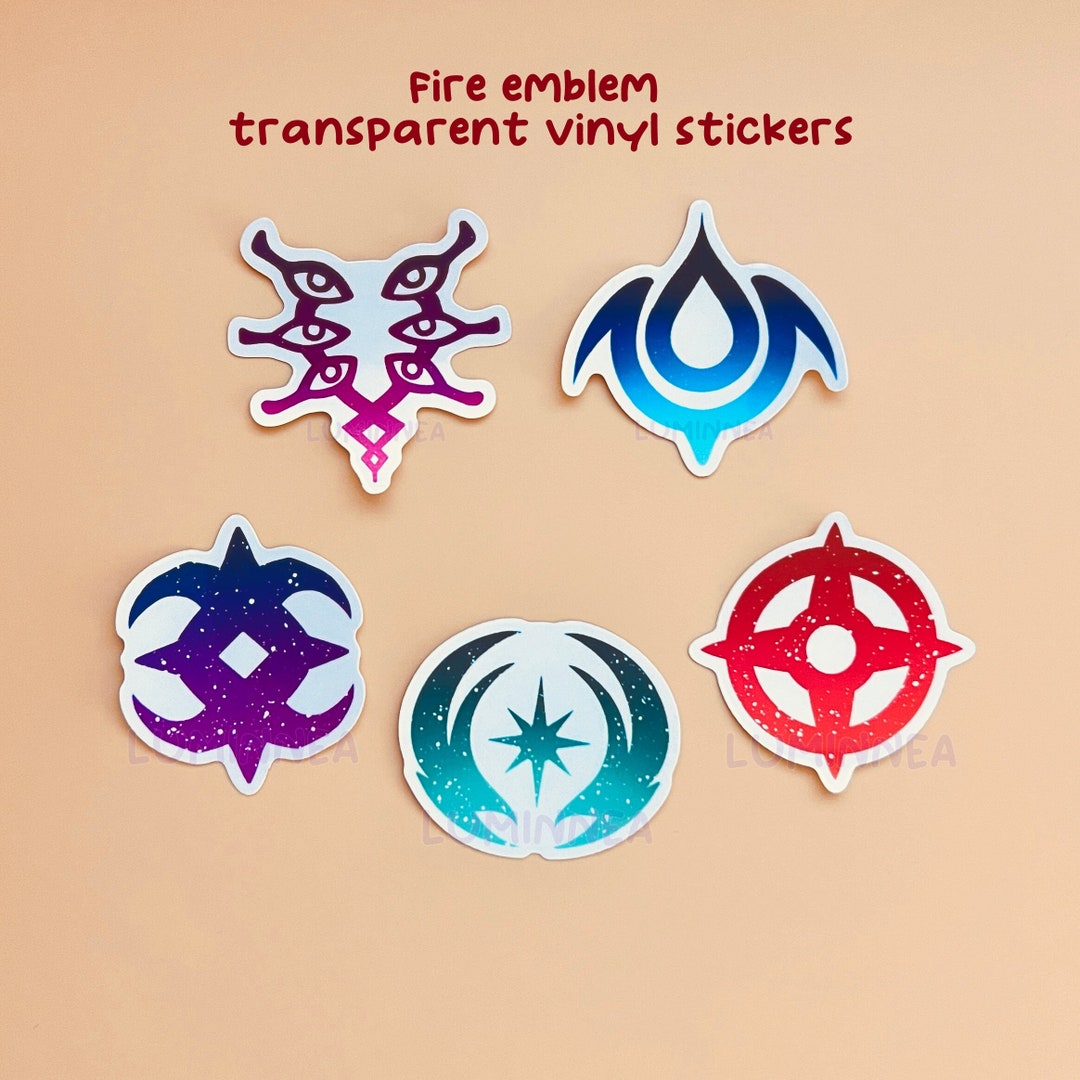 Fire Emblem Stickers Transparent Vinyl - Etsy