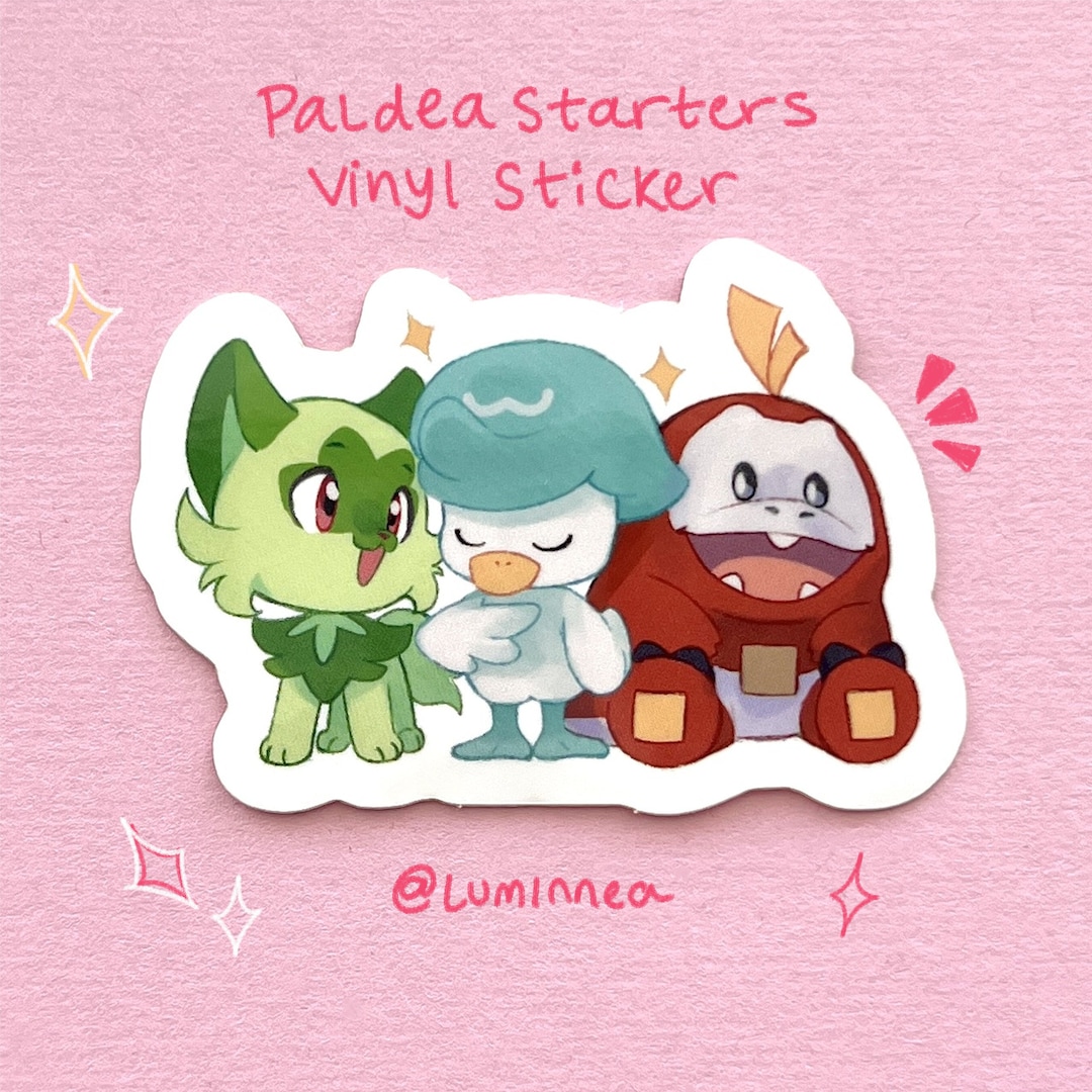 Pokemon Starters Vinyl Sticker - Etsy
