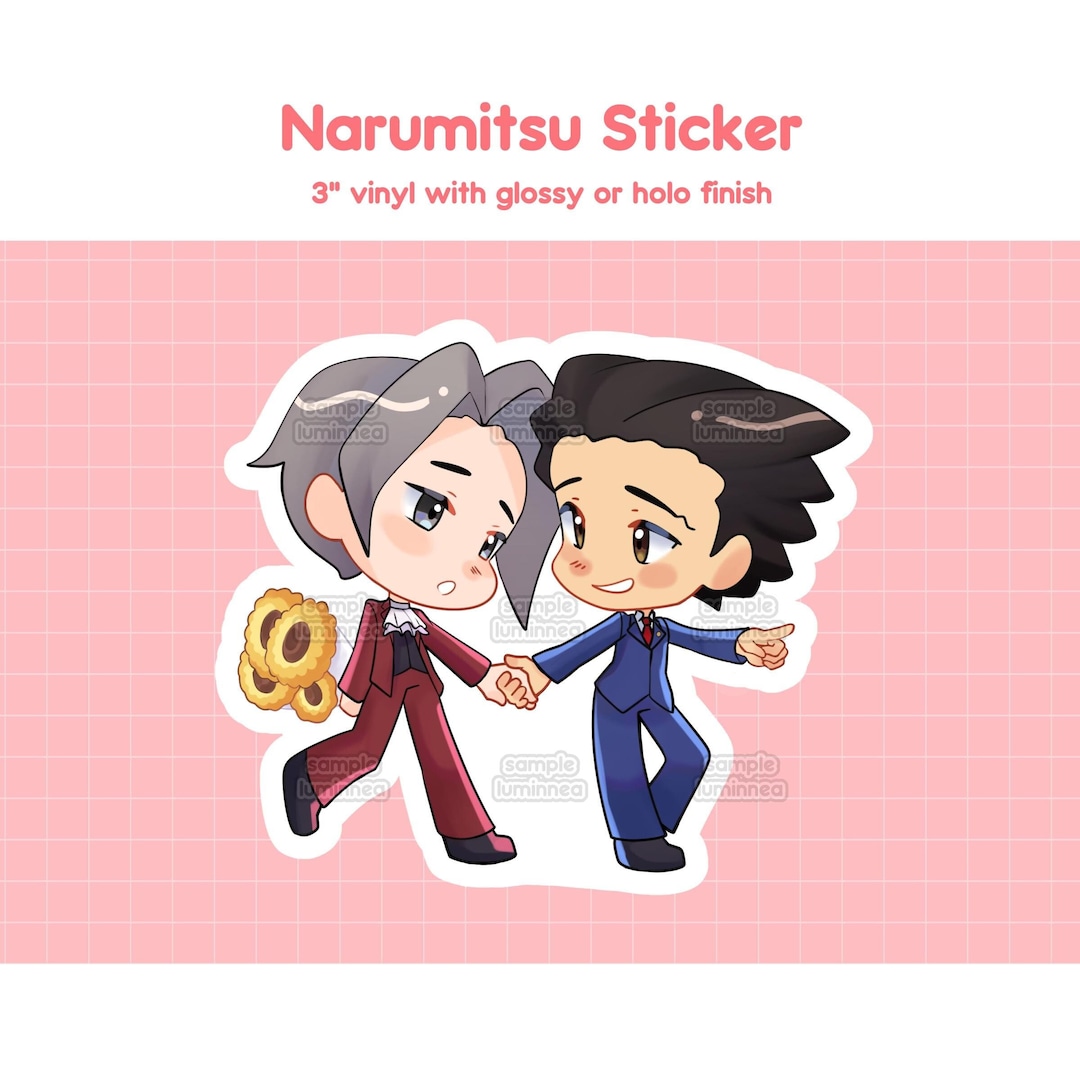 Ace Attorney - Narumitsu Sticker - Etsy