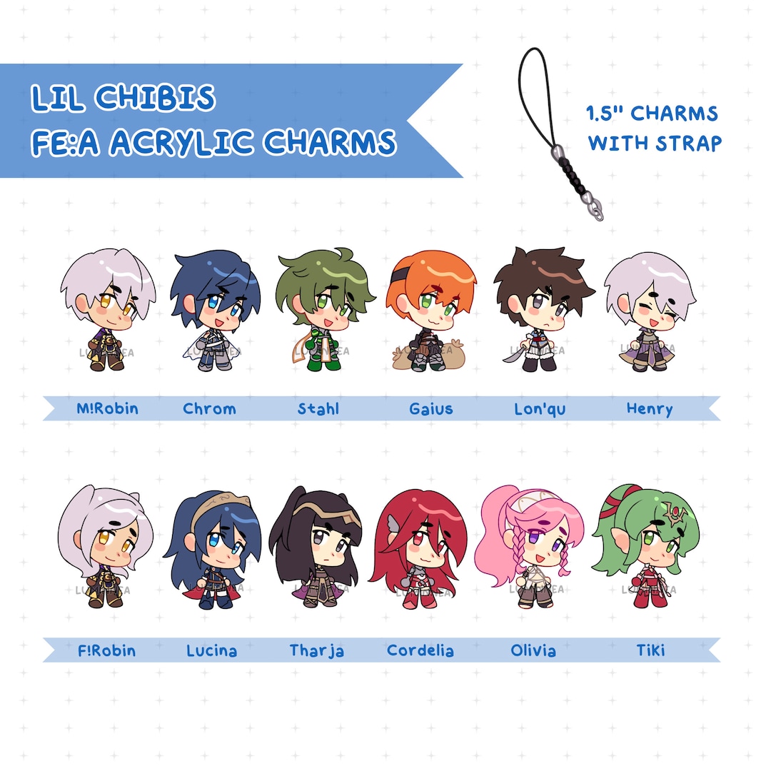 Limited Quantity FE: Awakening Lil Chibi Charms - Etsy