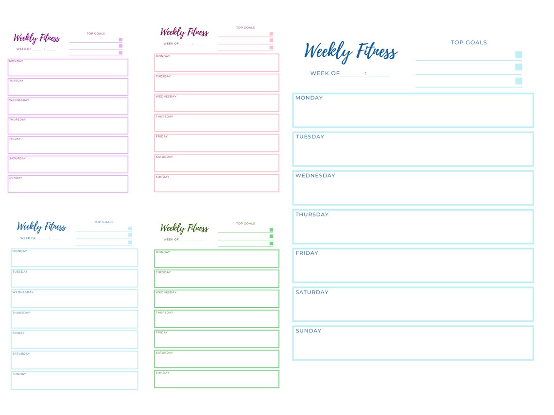 Weekly Planner Printable & Digital Daily Planner Printable - Etsy
