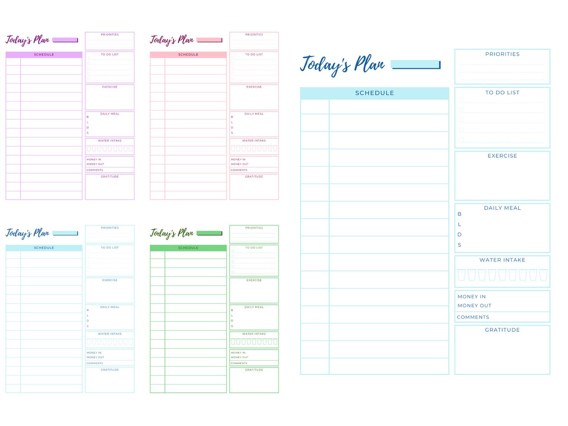 Weekly Planner Printable & Digital Daily Planner Printable - Etsy