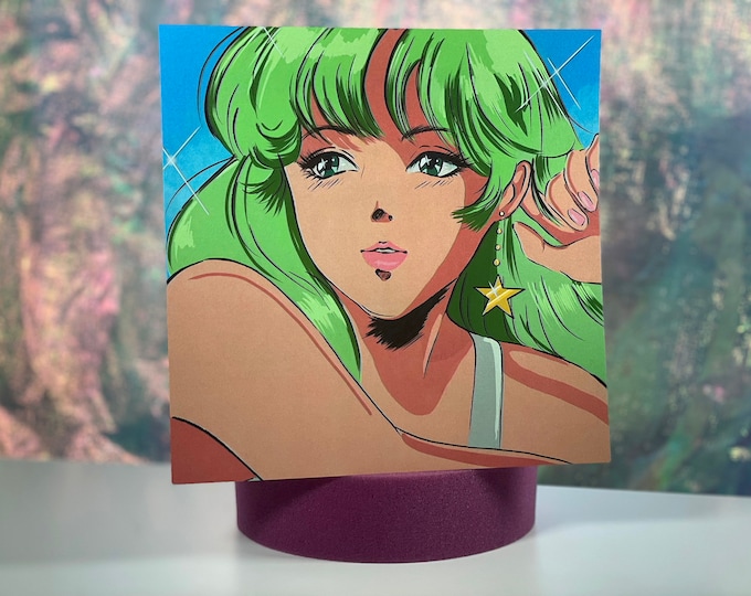 Touch Me Baby 80's Anime Print 8 X 8 Inch - Etsy