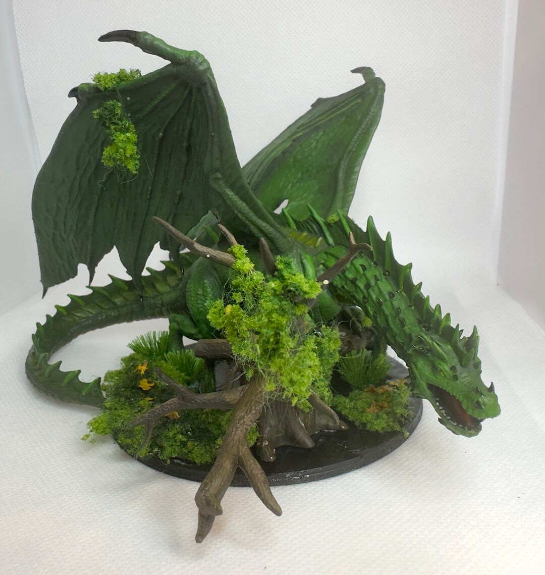 Adult Green Dragon Miniature Hand Painted - Etsy