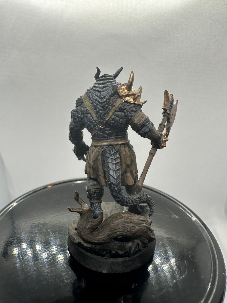 Dragonborn Barbarian Miniature Hand Painted - Etsy