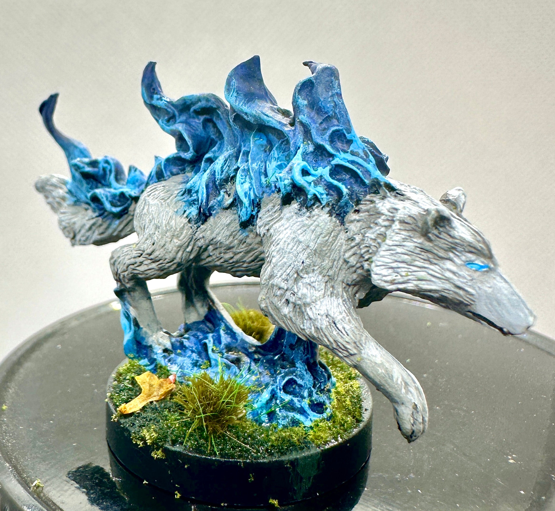 Spirt Wolf **METAL** Miniature Hand Painted - Etsy