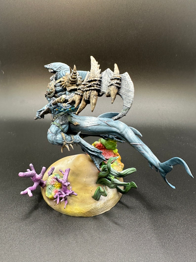 Shark Warrior Miniature Hand Painted - Etsy