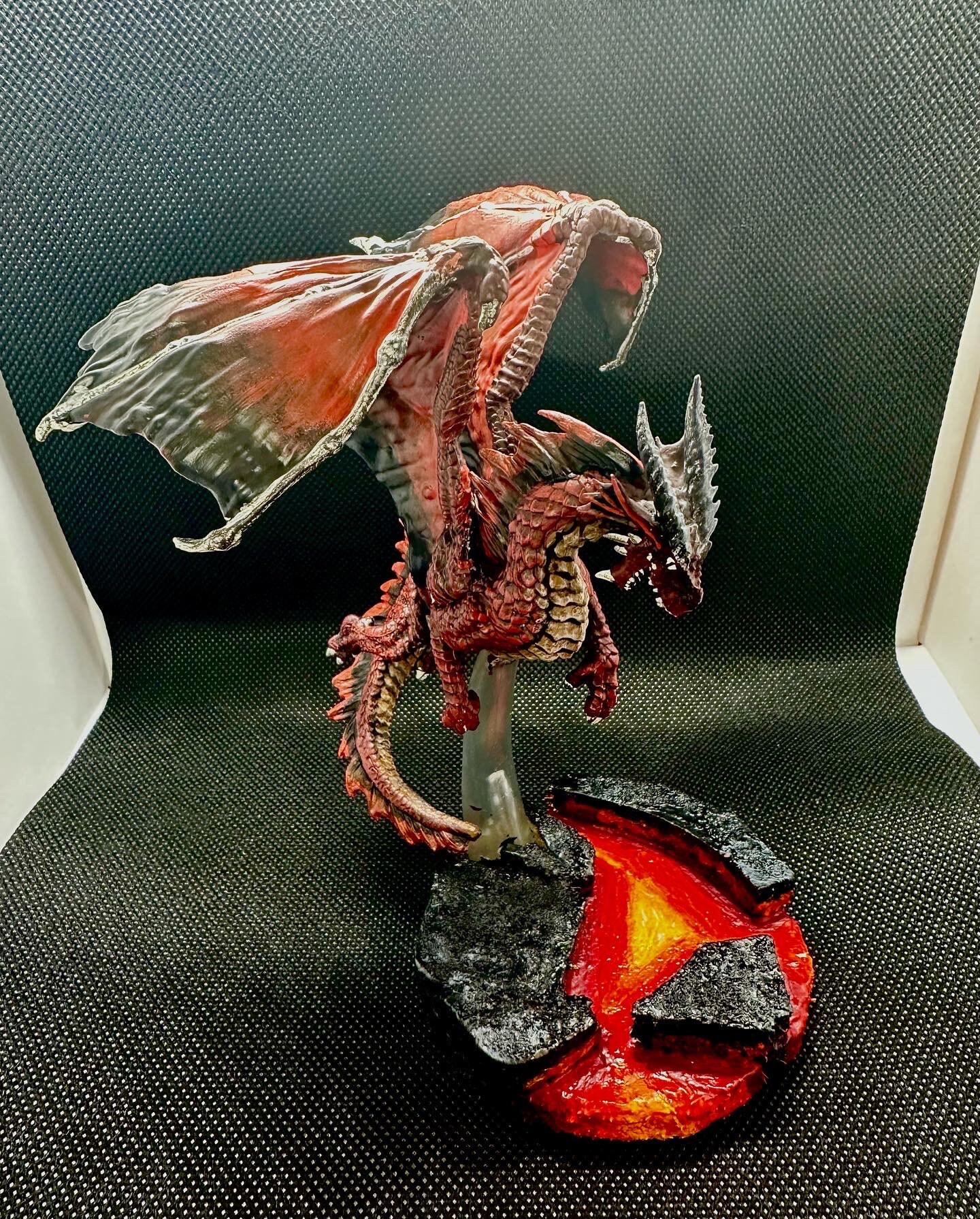 Young Red Dragon Miniature Hand Painted - Etsy