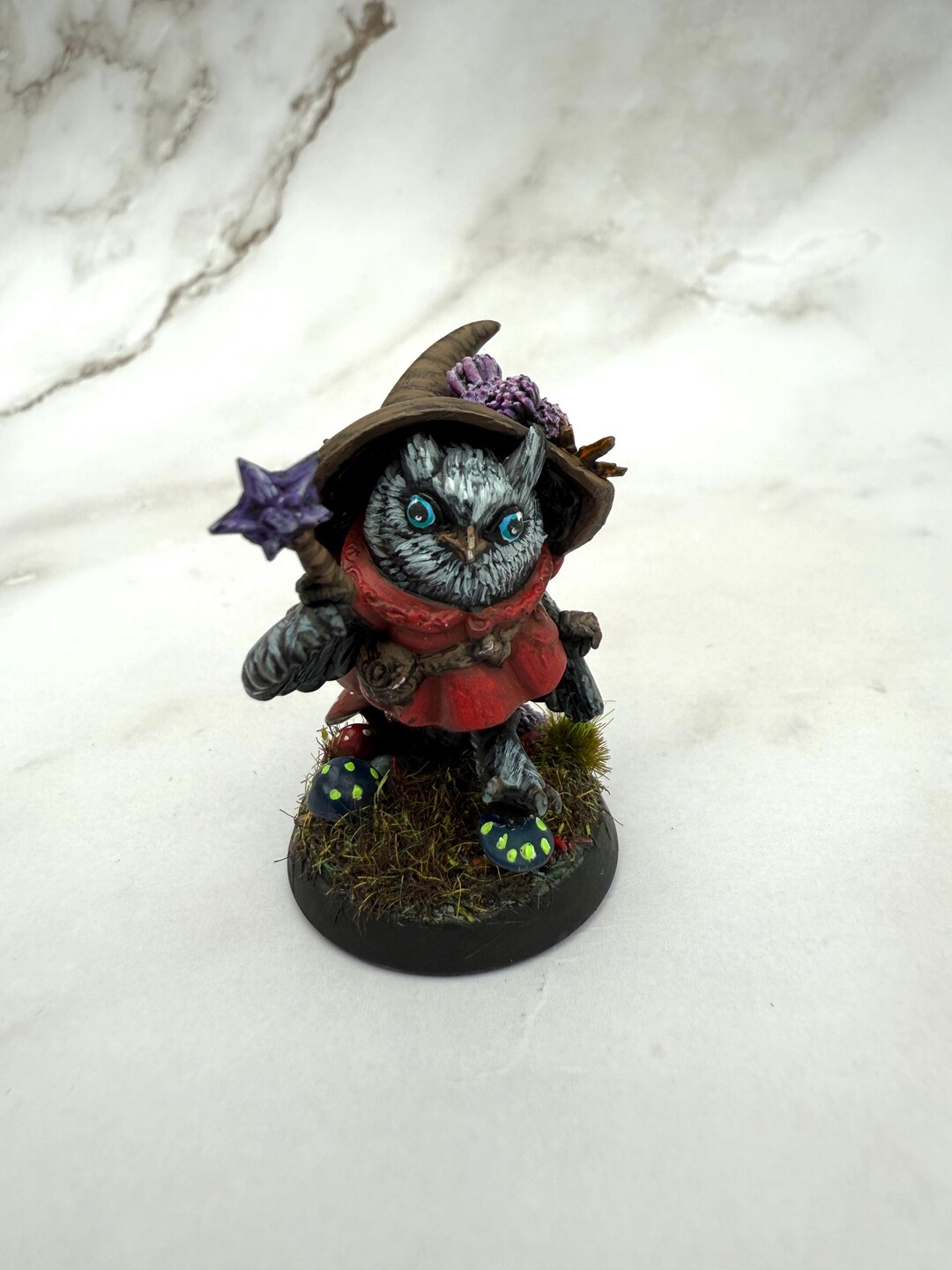 Owl Mage Wizard Miniature Hand Painted - Etsy