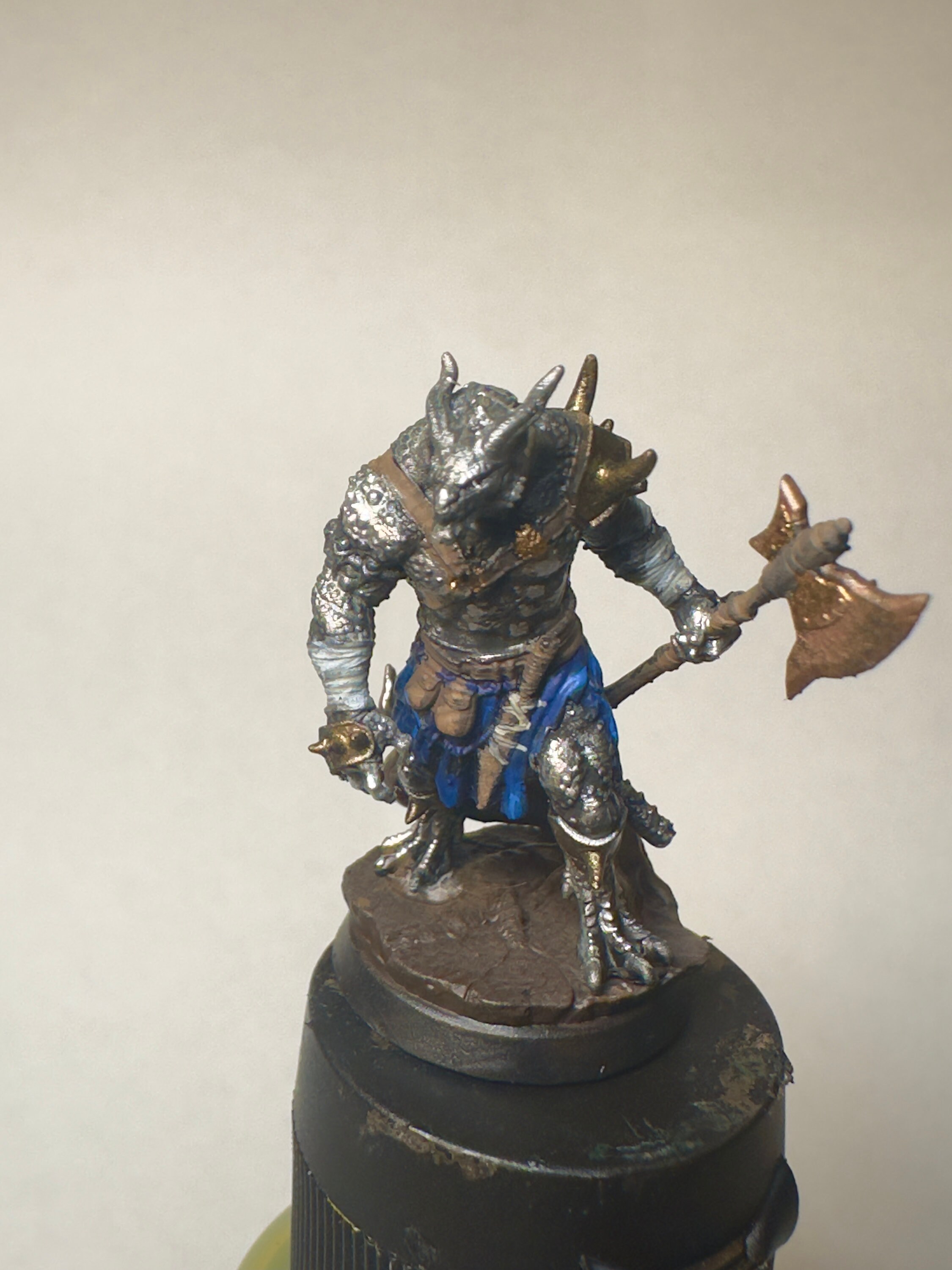 Dragonborn Barbarian Miniature Hand Painted - Etsy