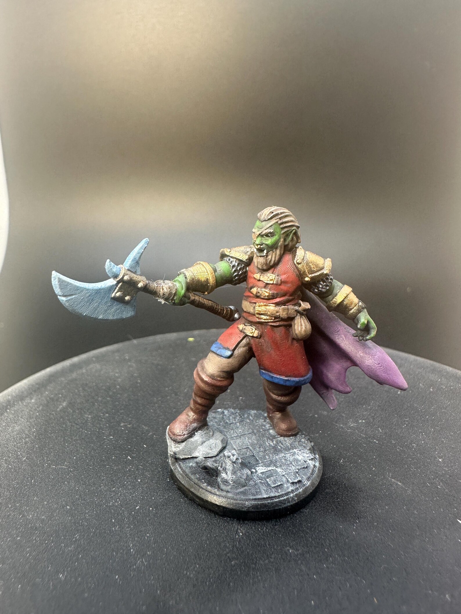 Half-orc Bandit Commander Miniature Hand Painted - Etsy