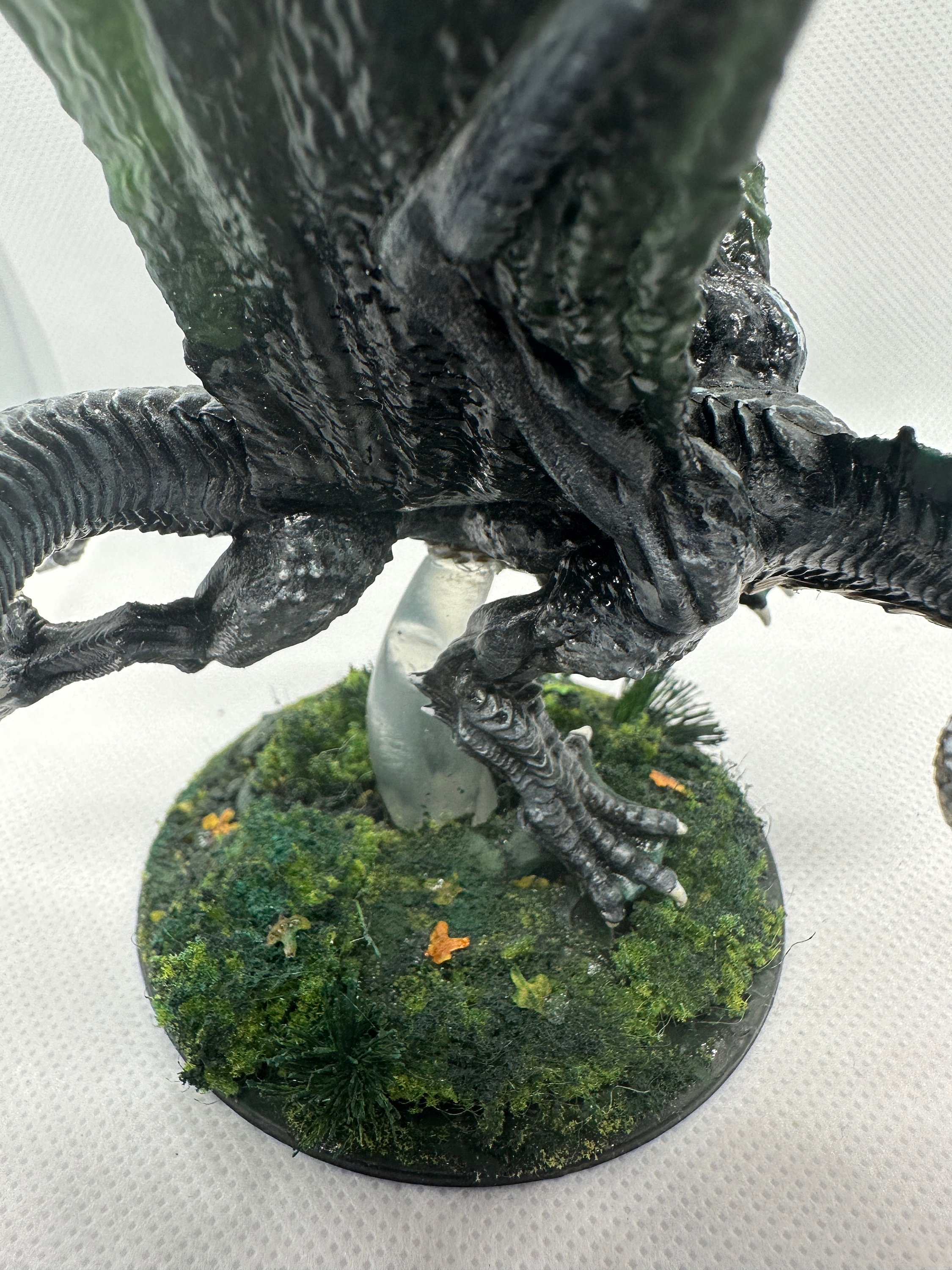 Young Black Dragon Miniature Hand Painted - Etsy