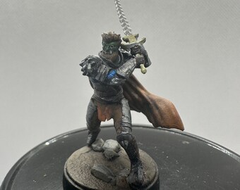 Half-orc Male Fighter Ranger NPC or PC 28mm, 32mm, 75mm Scale Resin ...