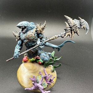 Shark Warrior Miniature Hand Painted - Etsy