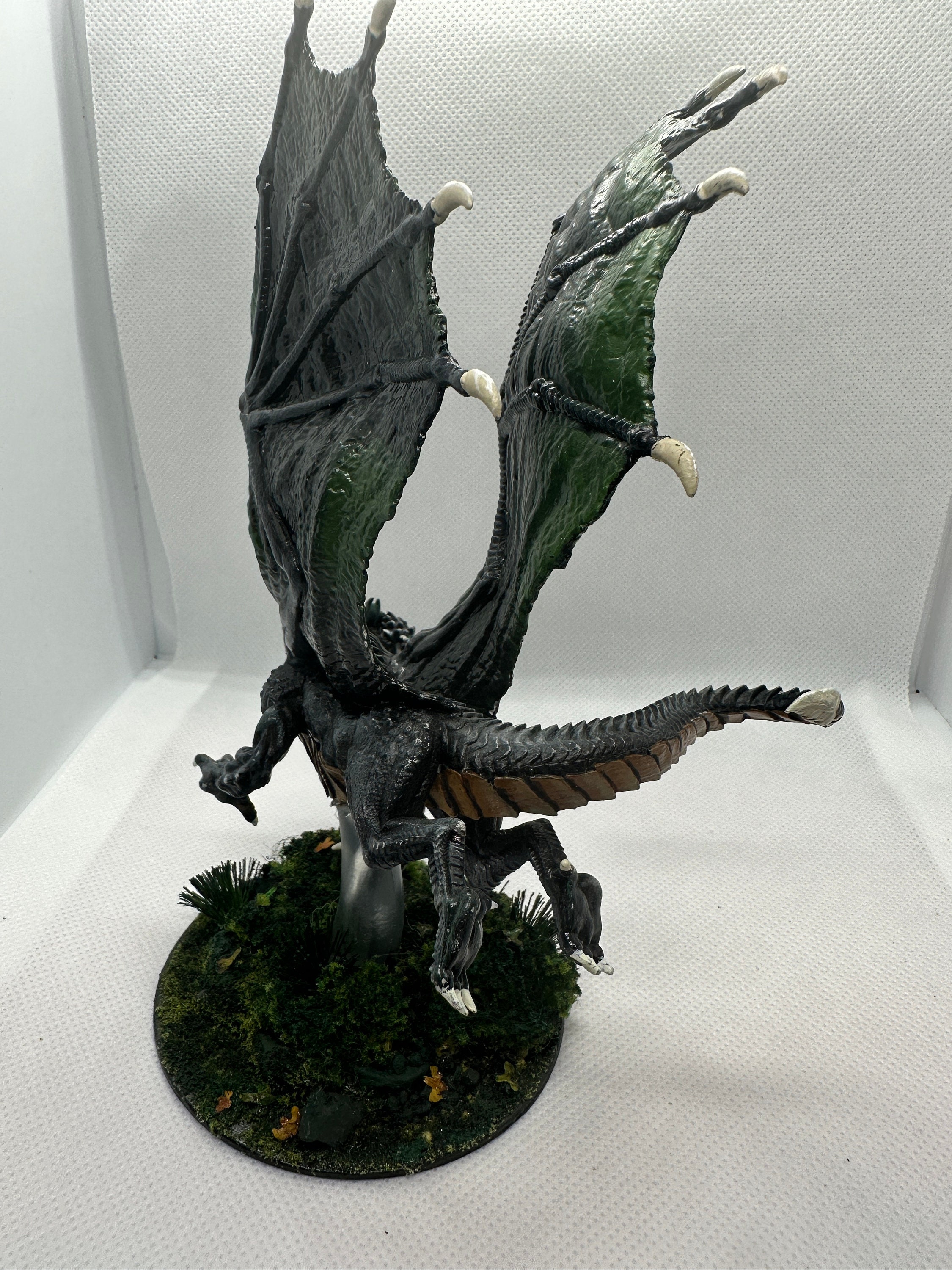 Young Black Dragon Miniature Hand Painted - Etsy