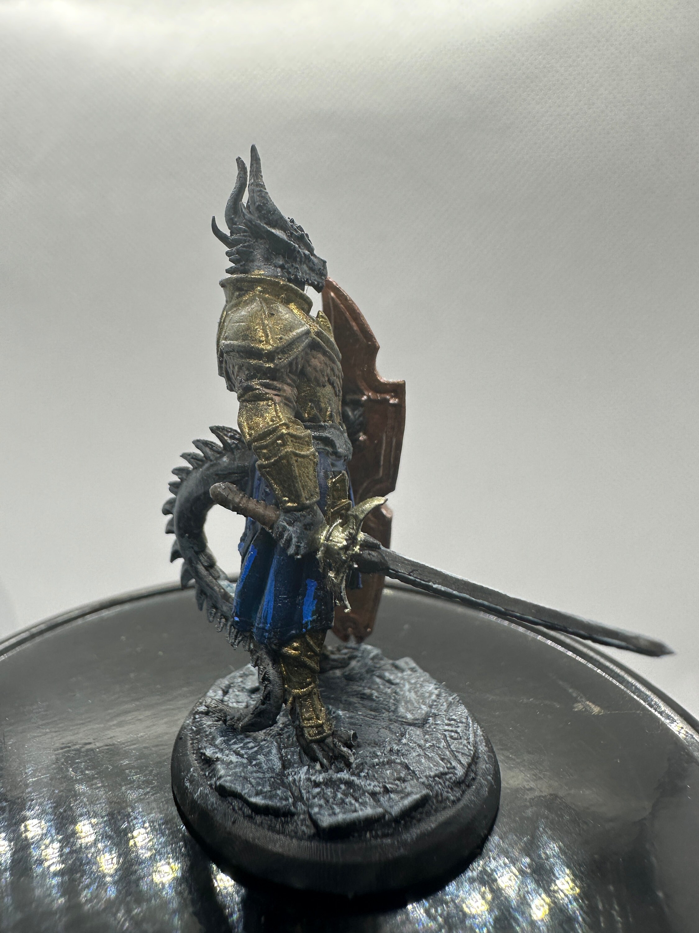 Dragonborn Paladin Miniature Hand Painted - Etsy