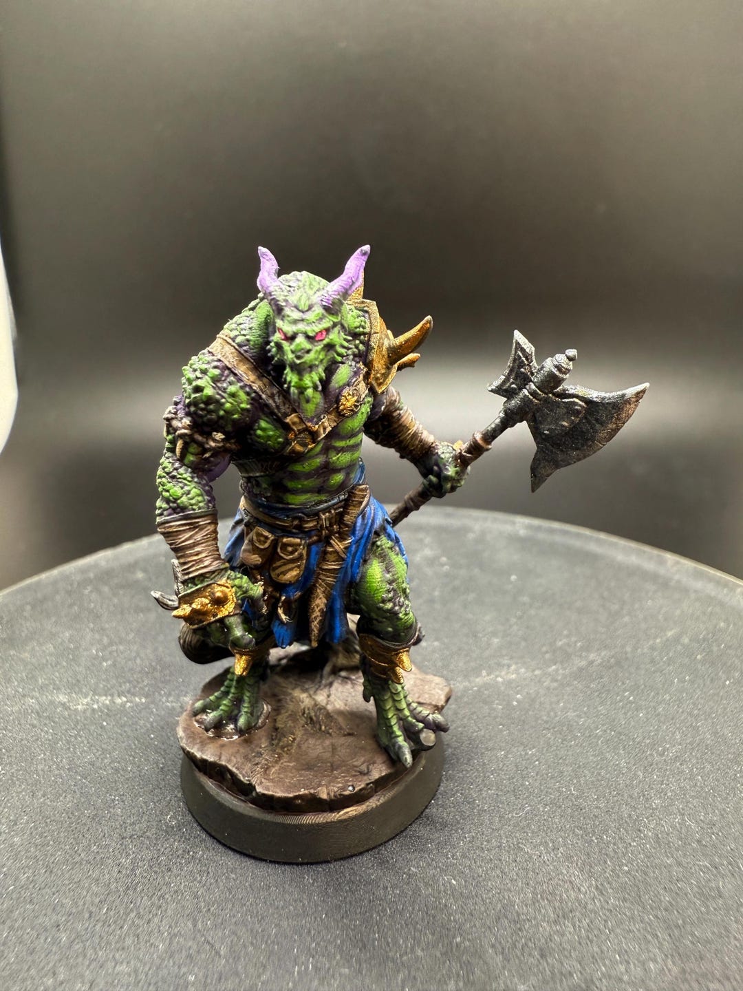 Dragonborn Barbarian Miniature Hand Painted - Etsy