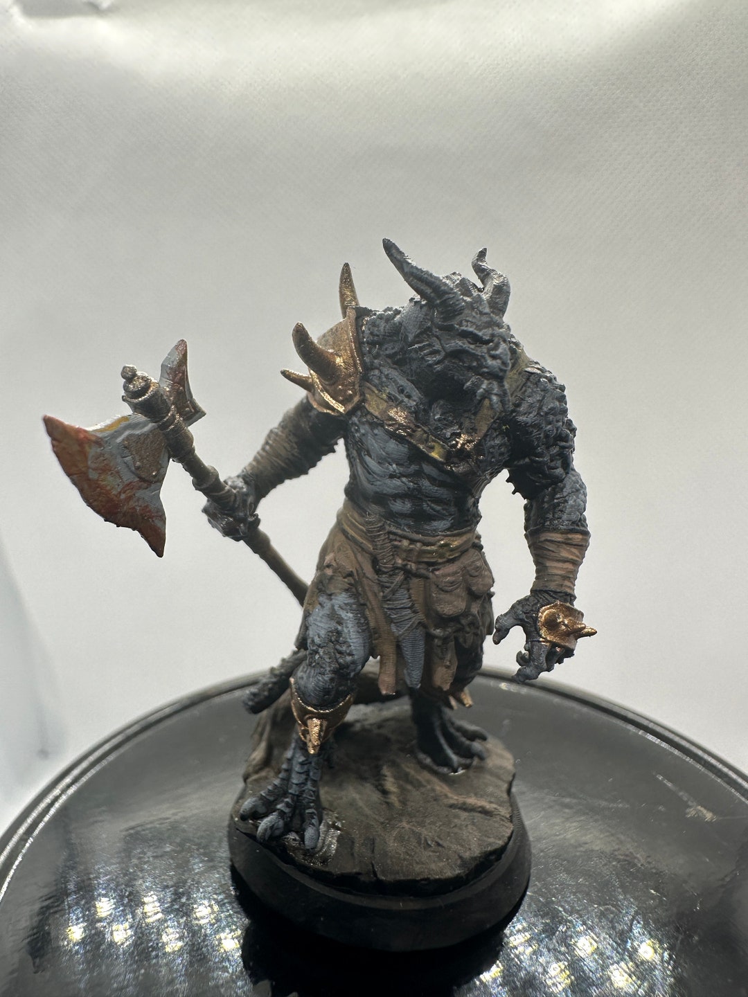 Dragonborn Barbarian Miniature Hand Painted - Etsy