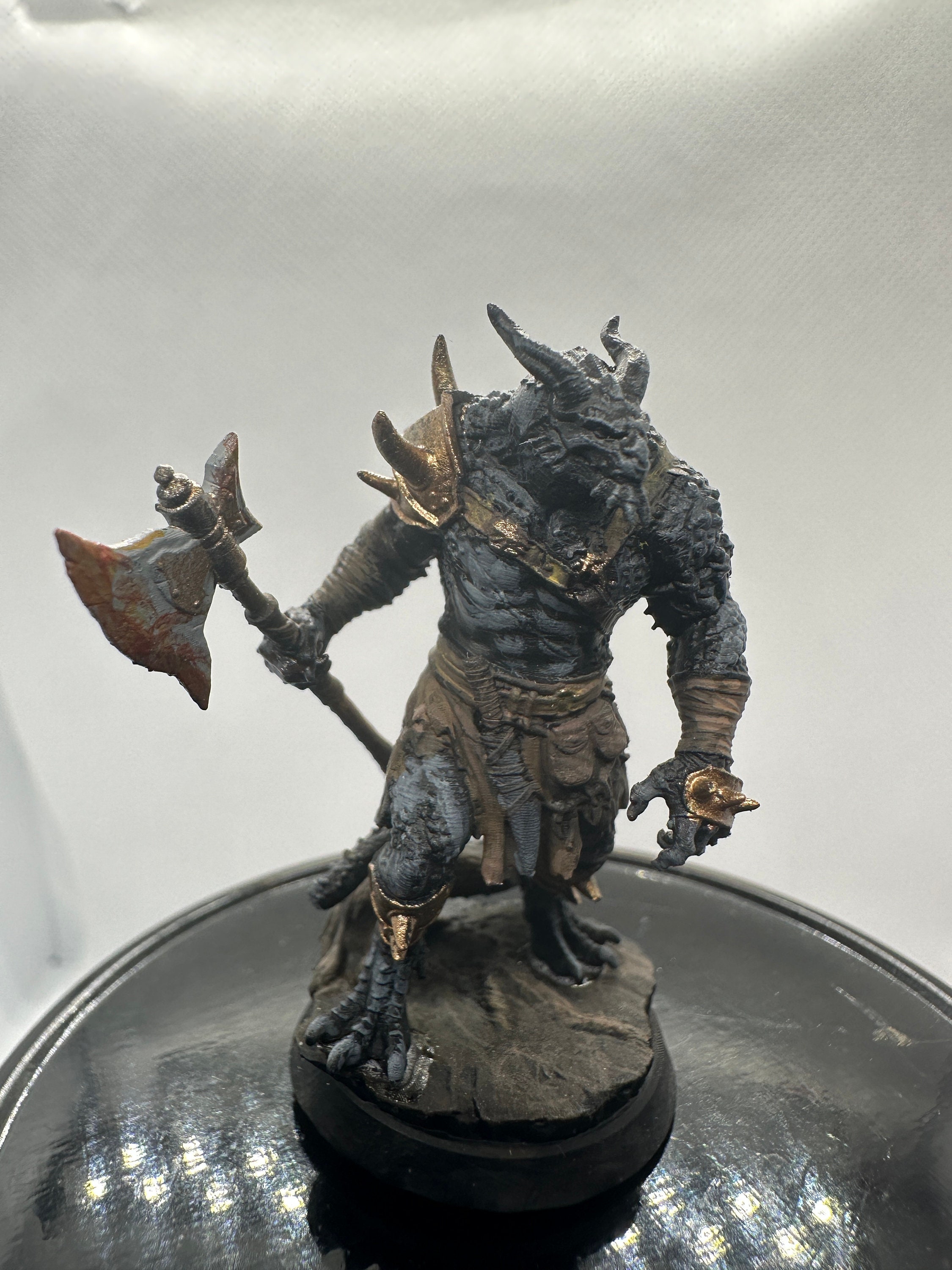 Dragonborn Barbarian Miniature Hand Painted - Etsy