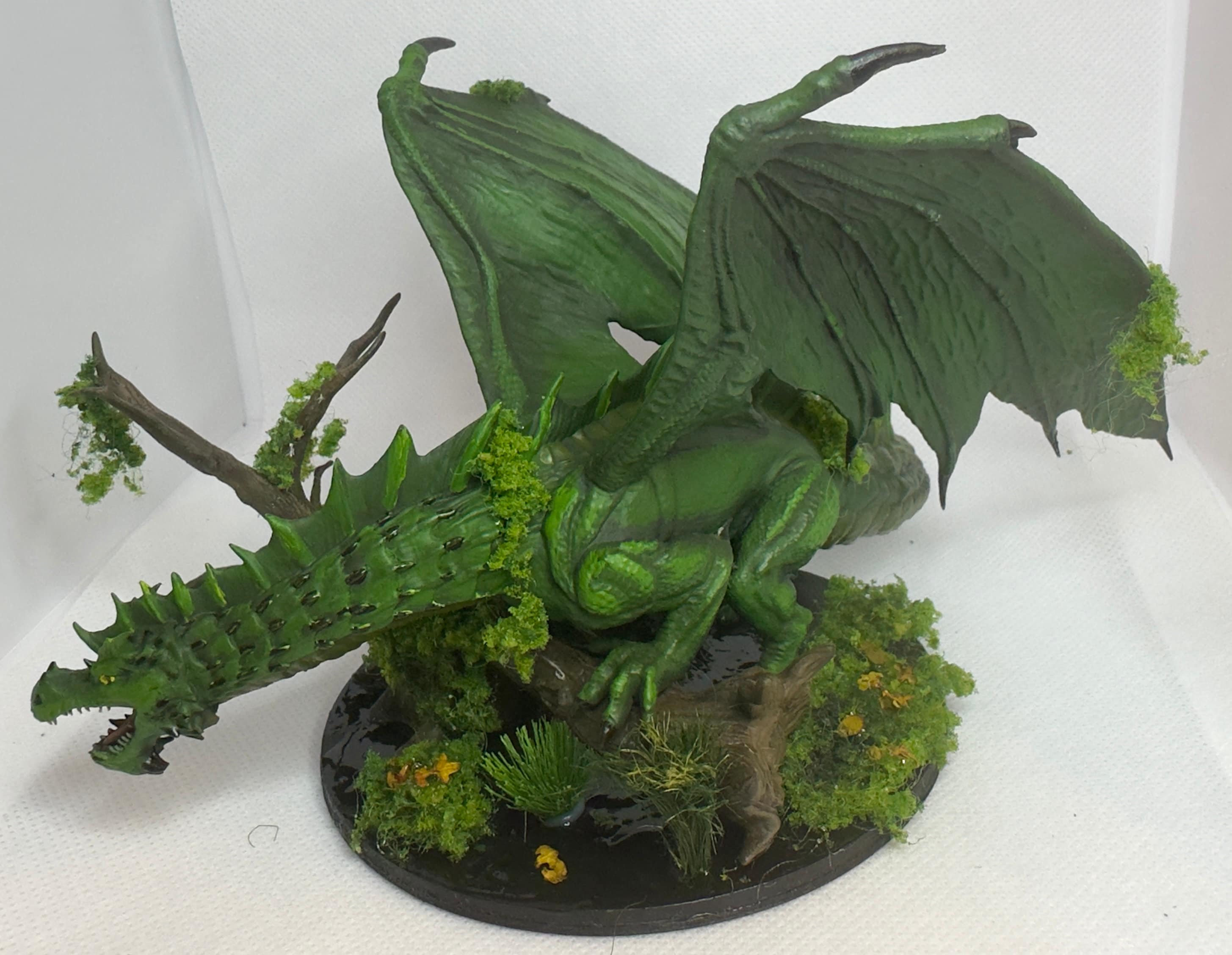 Adult Green Dragon Miniature Hand Painted - Etsy