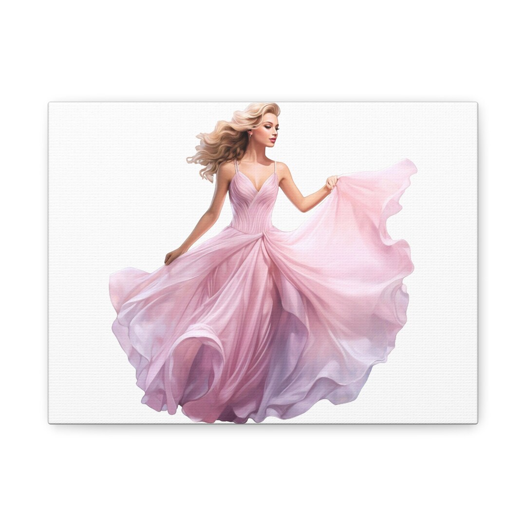 Dancing Girl Matte Stretched Canvas - Etsy