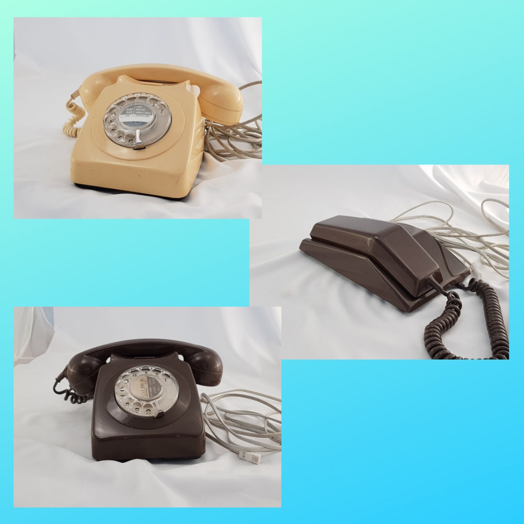 Vintage Rotary Pulse Dial Telephone C1970s in Mechanical Working Order ...