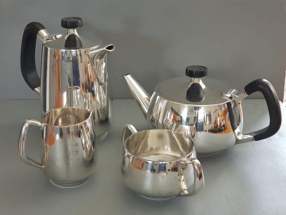 Excellent Quality Walker Hall Four piece Tea Set Tea Pot Hot Water Pot Milk Jug Sugar Bowl Etsy UK