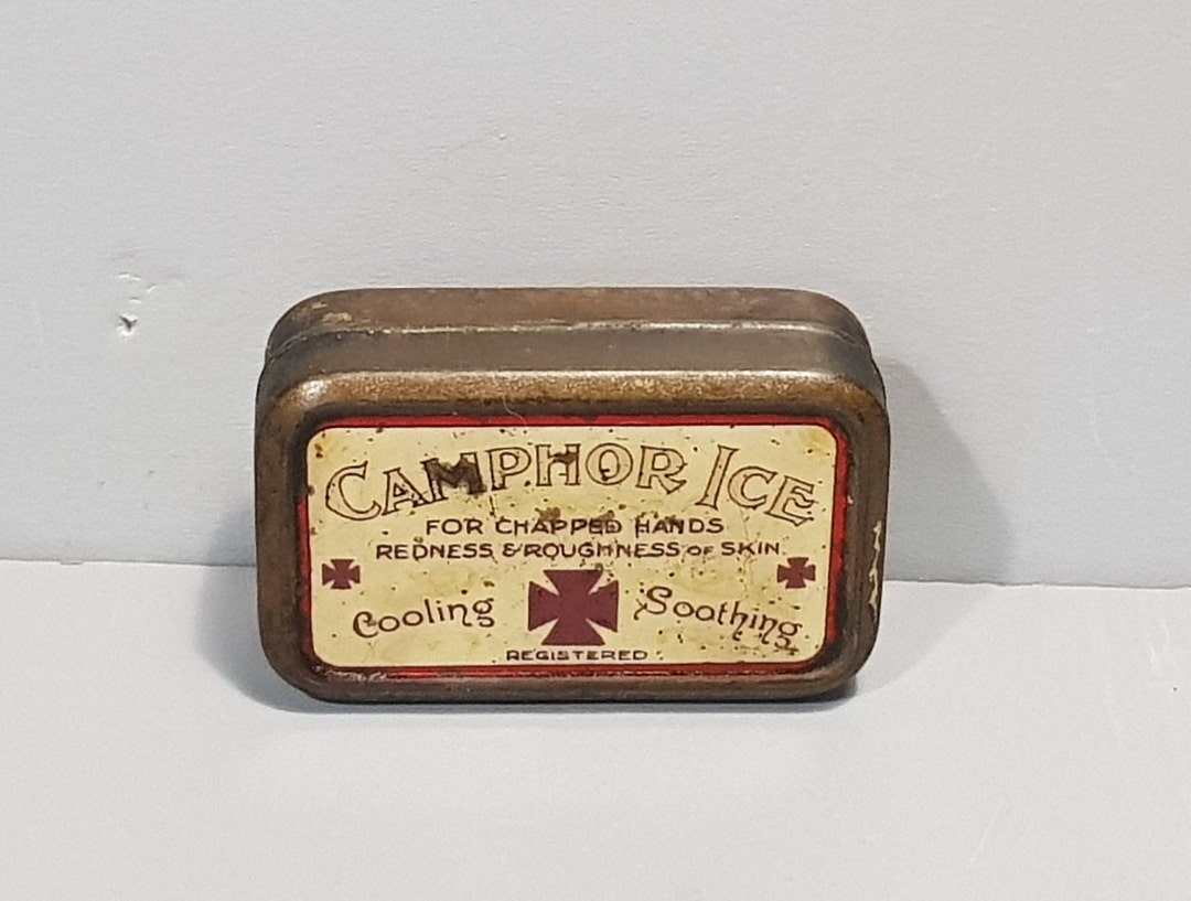 Vintage Camphor Ice Tin With Some Original Contents - Etsy