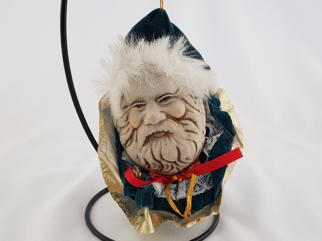 Vintage Large Santa Head Hanging Tree Decoration - Etsy