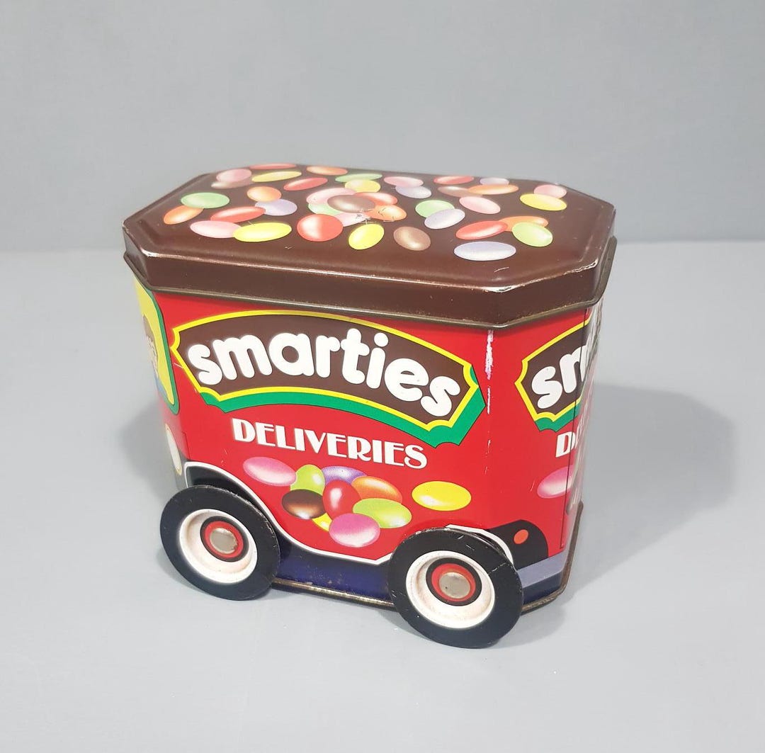 Vintage Smarties Deliveries Wheelie Bus Tin - Etsy