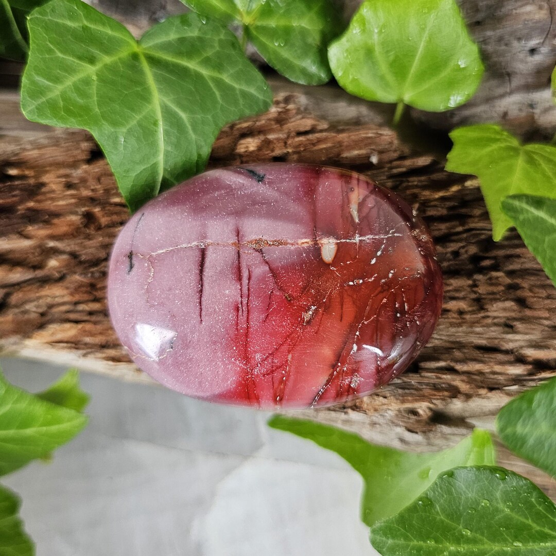 Purple Mookaite Palm Stone - Etsy