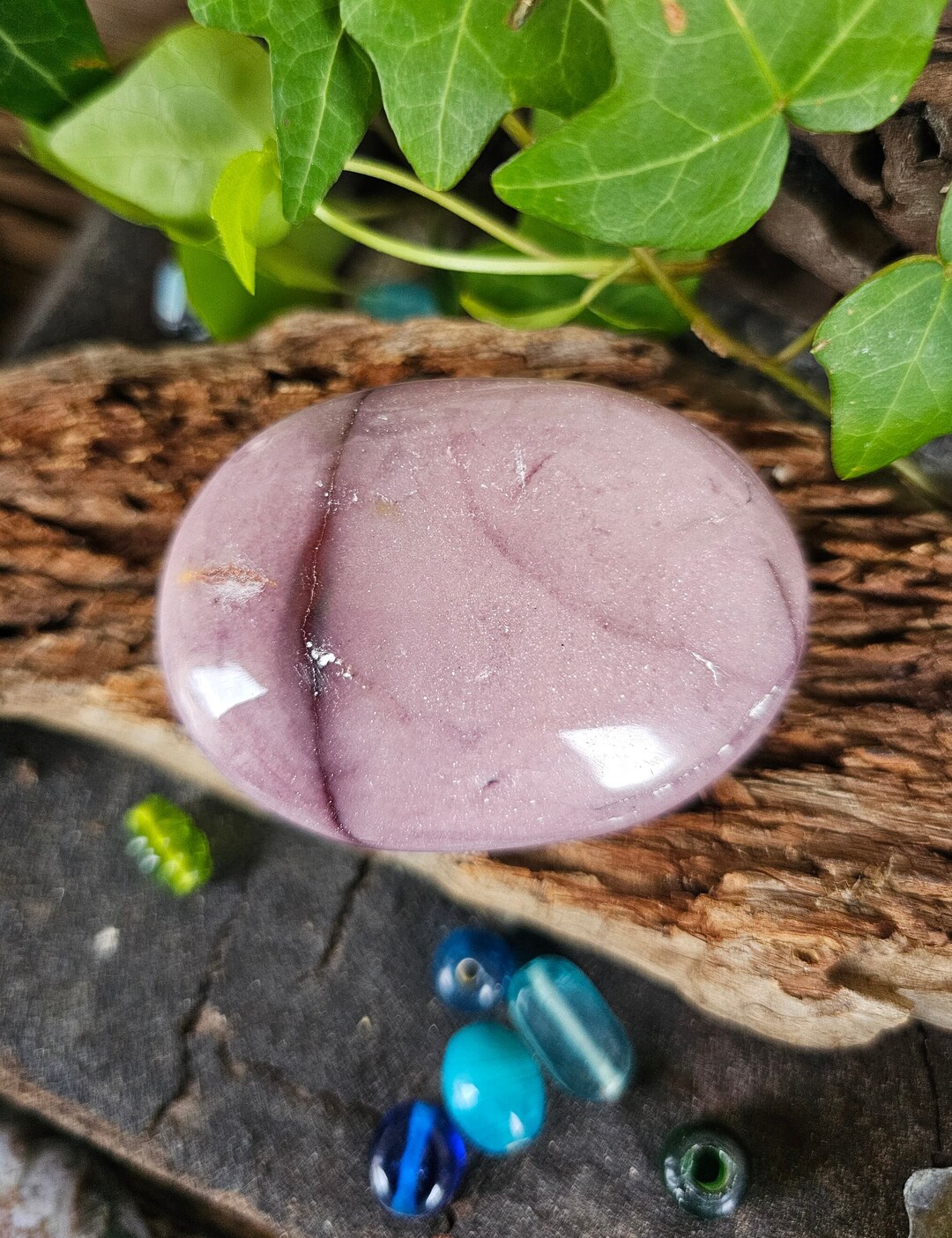 Purple Mookaite Palm Stone - Etsy