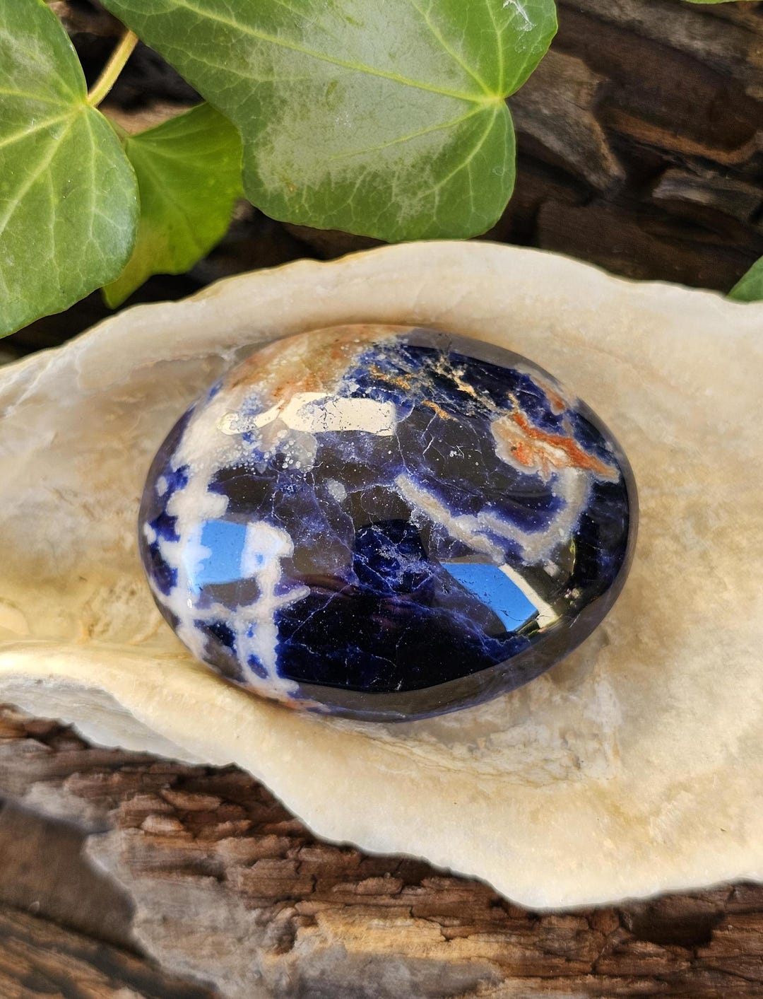 Sodalite Palm Stone - Etsy