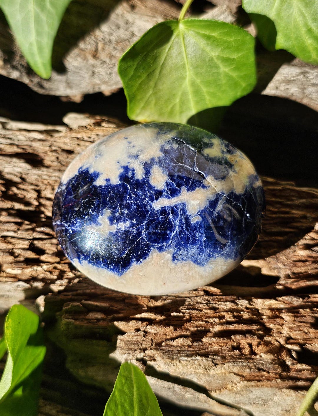 Sodalite Palm Stone - Etsy