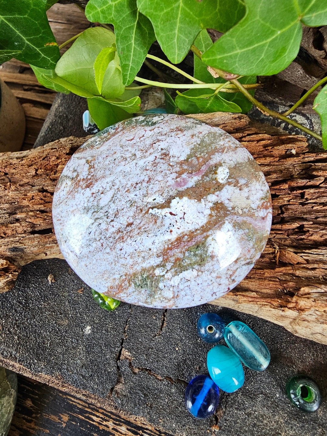 Spirit Jasper Palm Stone - Etsy