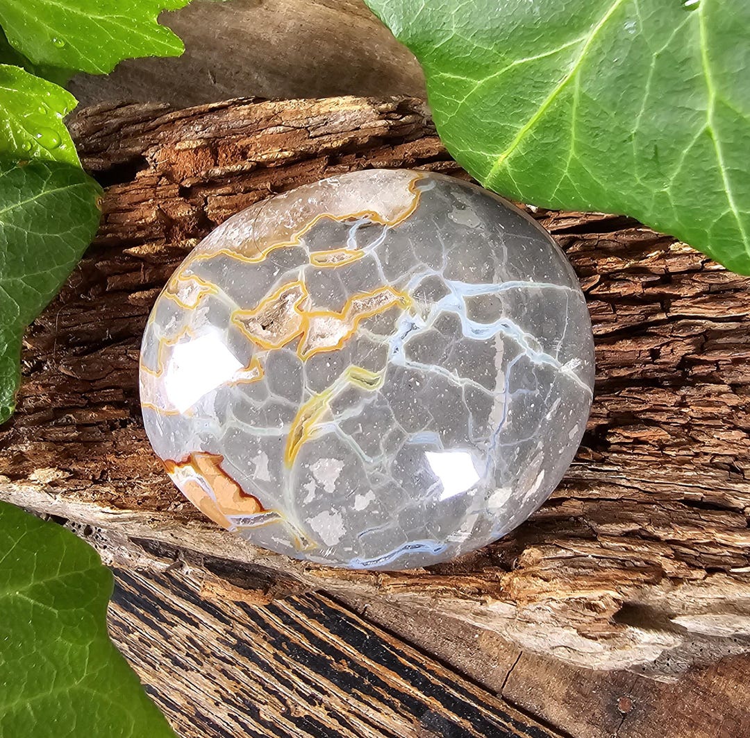 Ibis Jasper Palm Stone With Quartz Inclusions - Etsy