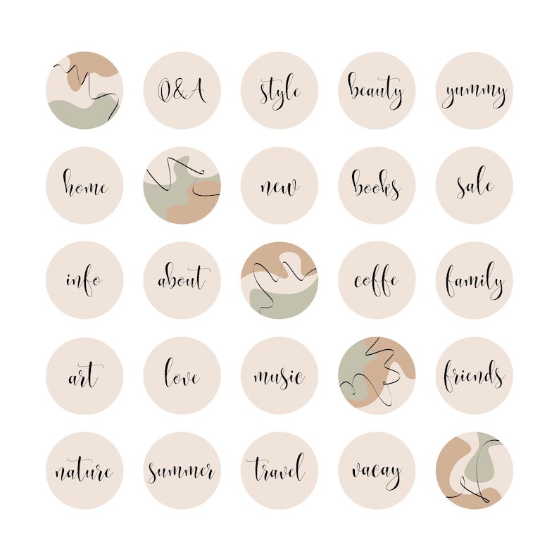 25 Instagram Highlight Covers Dreamy Romance IG Highlights - Etsy