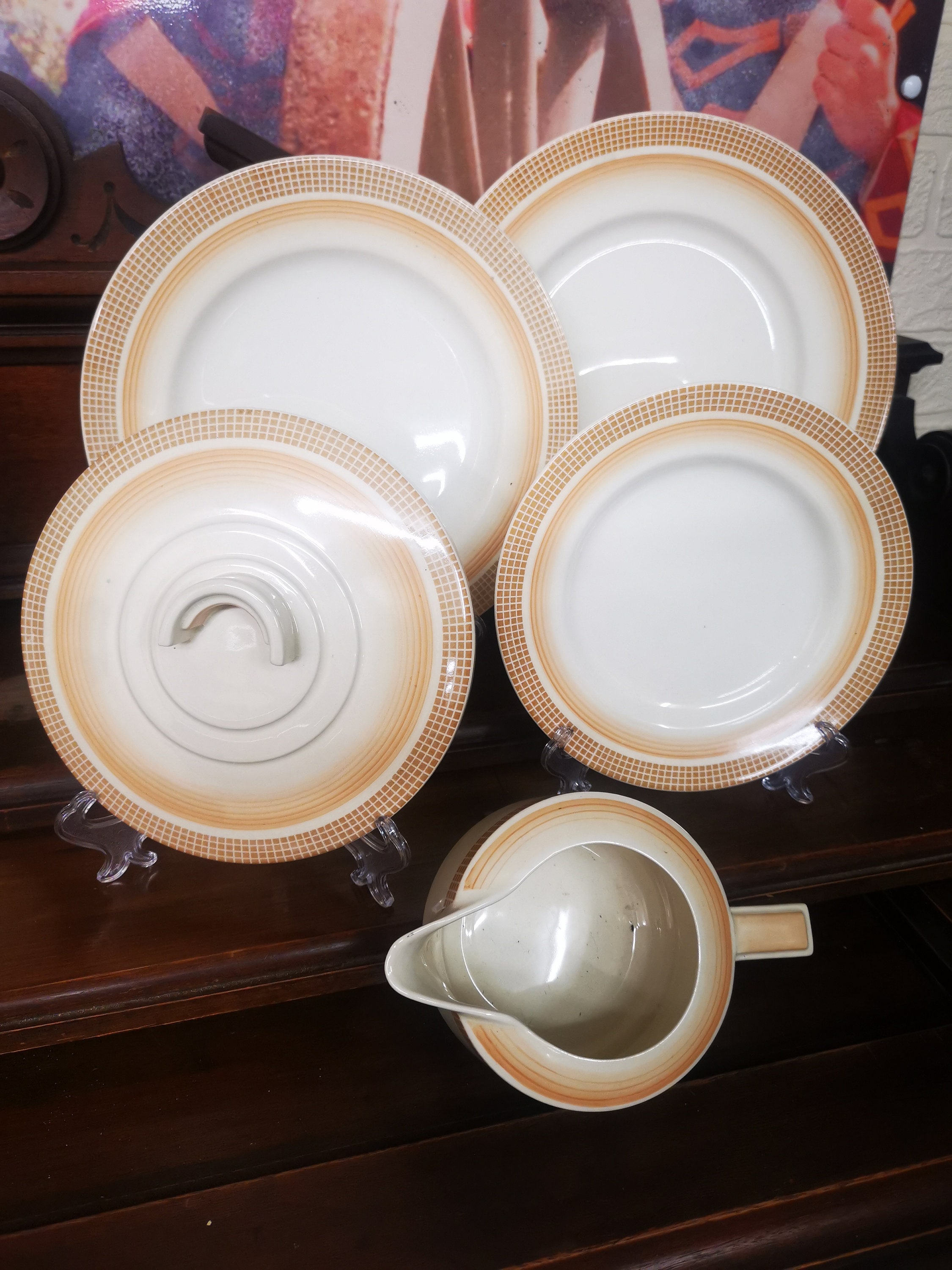 ART DECO Royal Doulton Simplex Dinner Set for Six 1939 ,very Rare Full ...