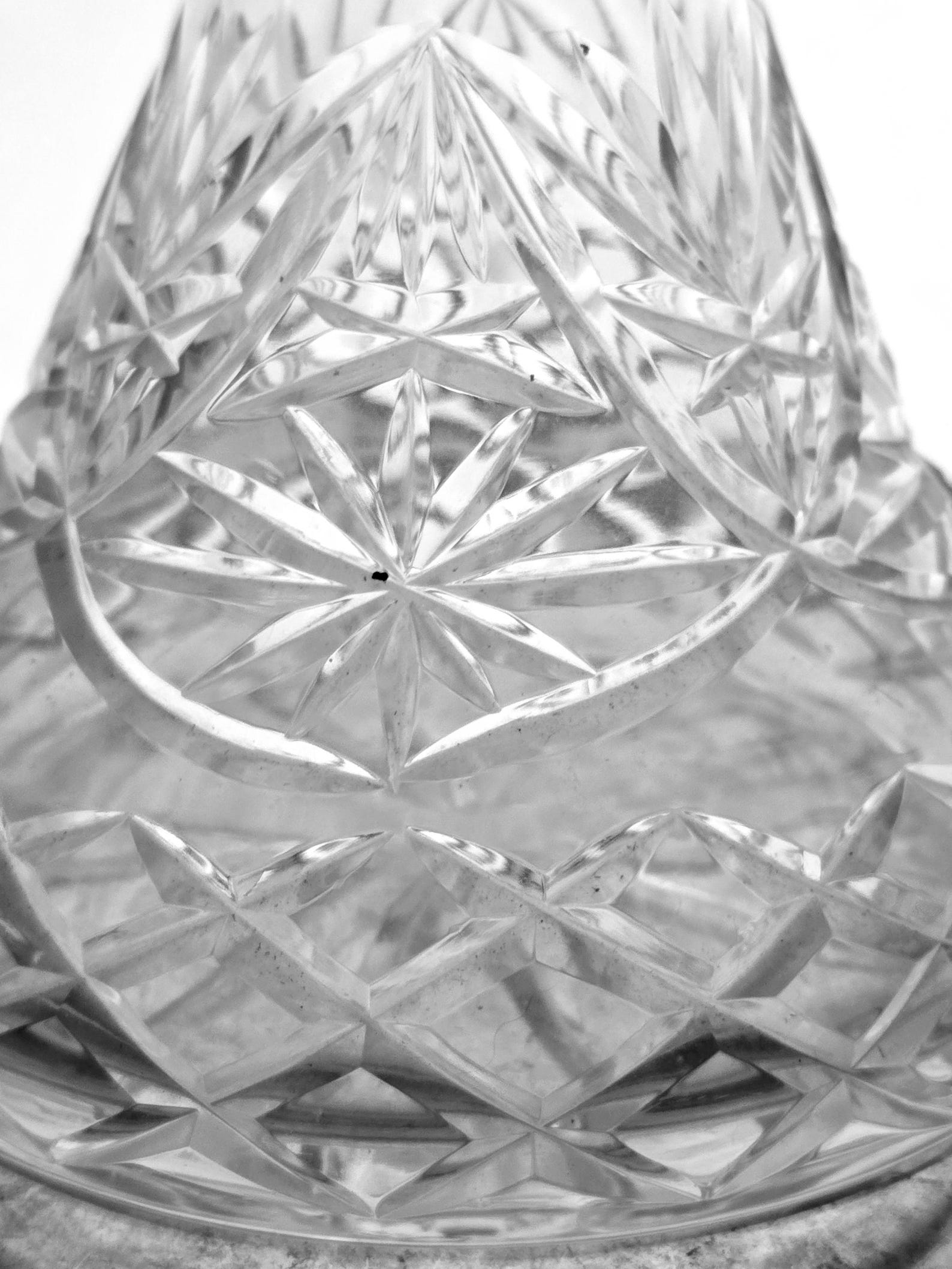 Ship's Claret/port Decanter | Cut Crystal | Edwardian/art Deco Era (c ...